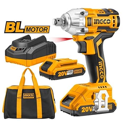 Buy Ingco Power Tools and Hand Tools Cordless Impact Wrench Driver with ...