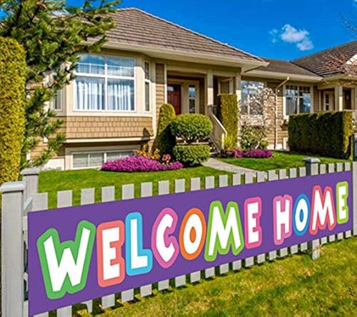 Colormoon Large Welcome Home Banner, Homecoming Party Decorations ...