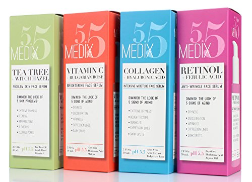 Medix 5.5 Vitamin C Serum with Hyaluronic Acid, Ferulic Acid and ...