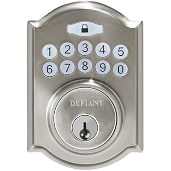 Defiant Electronic Deadbolt Single Cylinder Keypad Door Locks | Spin To ...