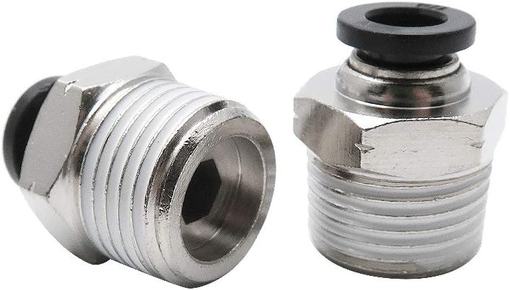 PHITUODA 10 conectores neumáticos macho recto para conectar tubo de ...