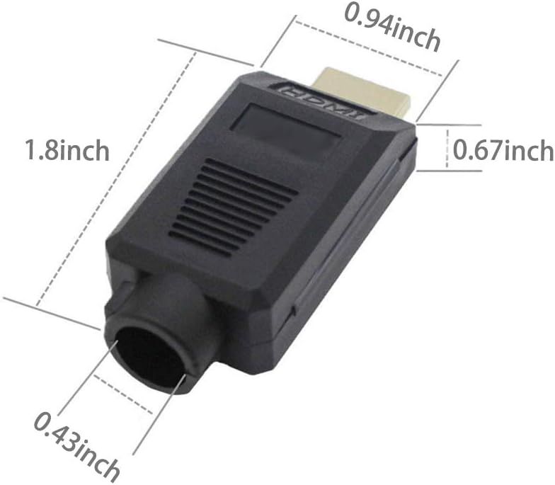 HDMI Male Connector Solderless Adapter Plug to Terminal Block Breakout ...