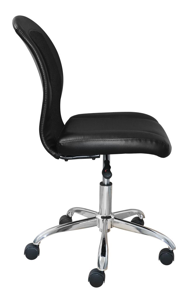 Serta Essentials Ergonomic Armless Low-Back Computer Swivel Task Chair ...