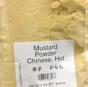 Amazon.com : 32oz Mustard Powder Chinese Hot (2 Pounds Total) : Mustard ...