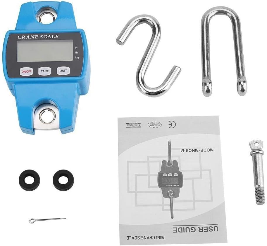 Alupre Digital Sky Blue 300KG Hanging Crane Scale Industrial Hook ...