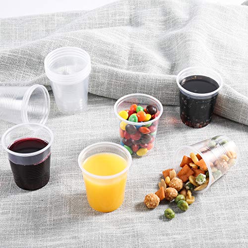 Turbo Bee 300 Pack 3 OZ Clear Plastic Cups，Disposable Bathroom Mouthwash Cups, Small Plastic ...