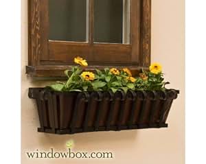 Amazon.com : 30" Venetian Decora Window Box with Bronze Galvanized ...