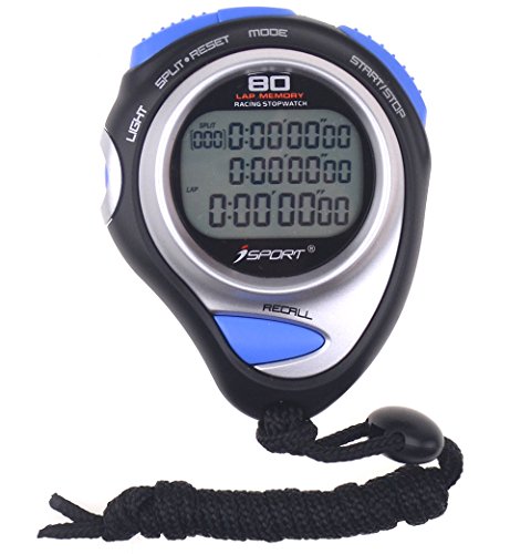 Buy Digital Stopwatch Timer Three Row Display Athletics Racing ...