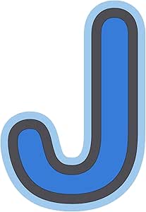 Bebemon BB091 - Letra decorativa, J azul: Amazon.es: Bebé