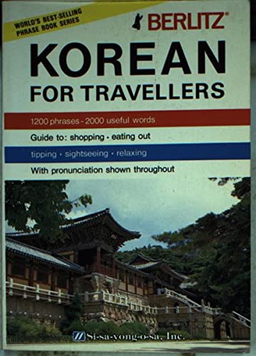 Korean for Travellers (Berlitz Phrase Book) (English and Korean Edition ...