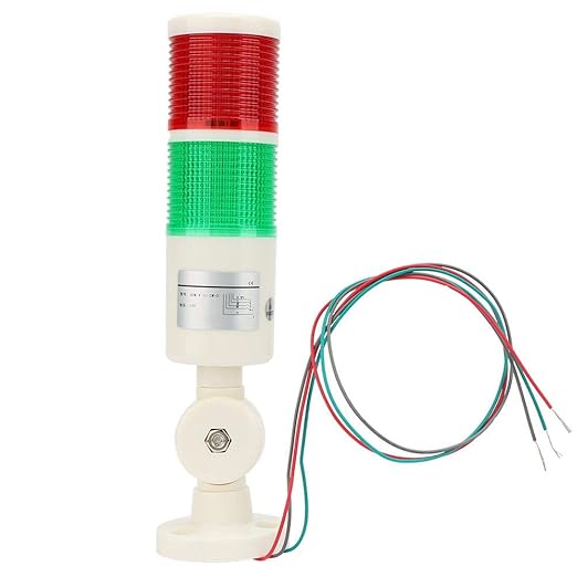 24VDC Industrial Machine Signal Light, Red Green LED Indicator Alarm ...