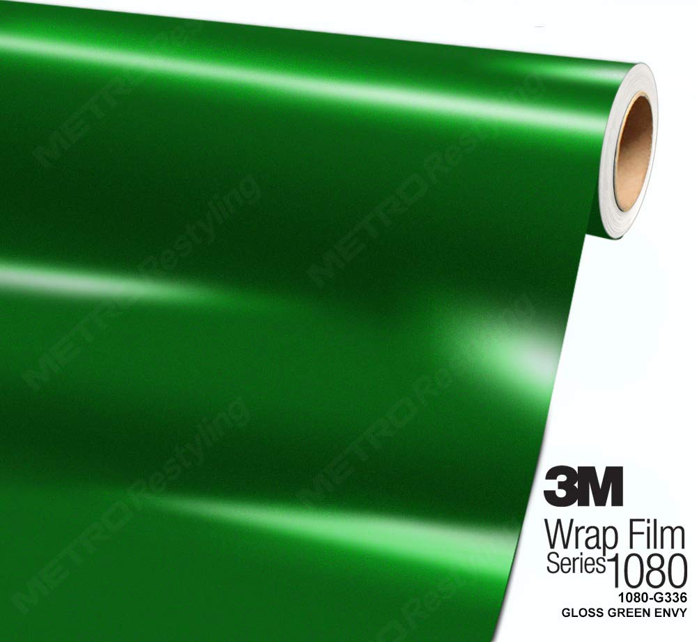 Exterior Accessories Car Wrap Vinyl Film 3M 1080 G336 Gloss Green Envy ...