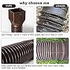 plusgutter 2 Pack Rain Gutter Downspout Extensions, Flexible Downspout ...