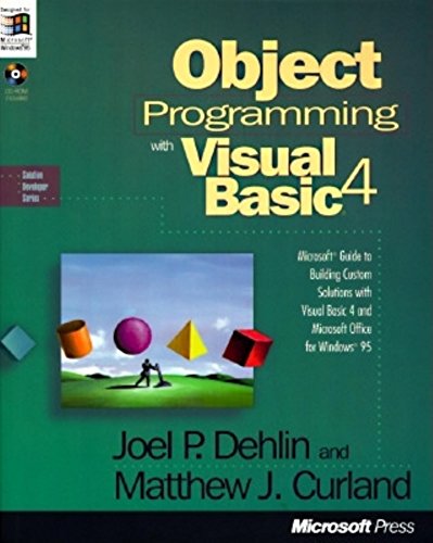 Microsoft Guide to Object Programming with Visual Basic 4 and Microsoft ...