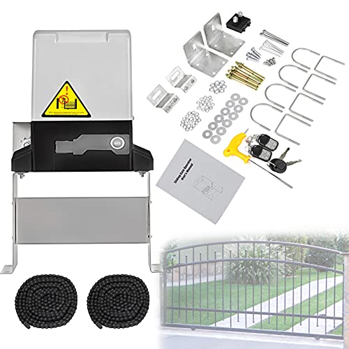 3300 Lbs Automatic Sliding Gate Opener with 2 Remote Controls, Electric ...