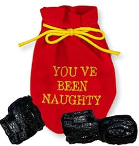 Amazon.com: Christmas Lump of Coal Naughty (with Gift Bag): Toys & Games