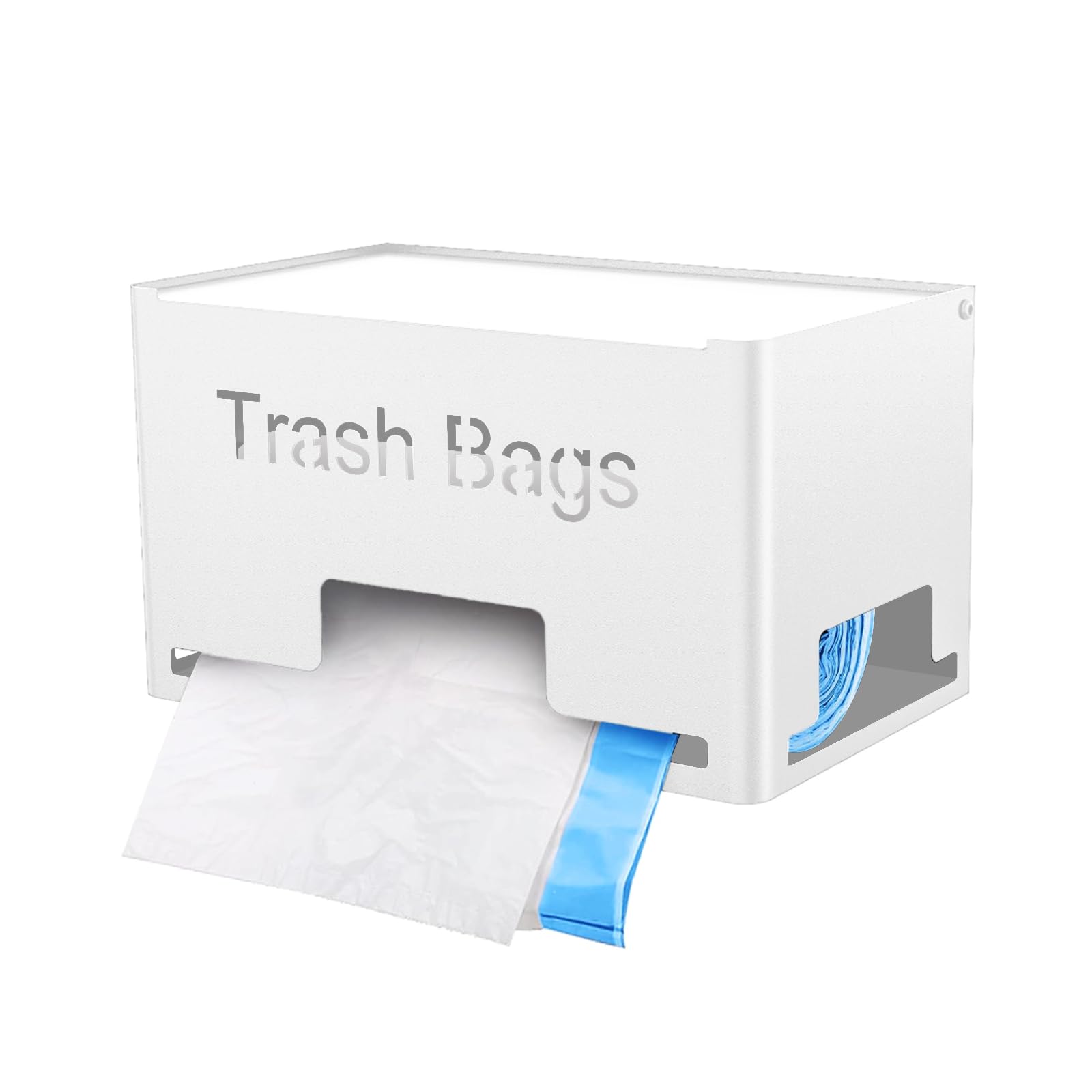 STWWO Large Trash Bag Holder Dispenser, Metal Garbage Bag Dispenser ...