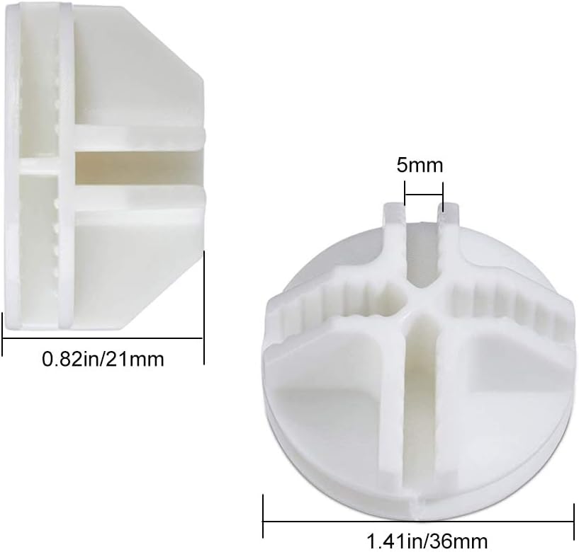 ManLee 40Pcs Wire Cube Plastic Connectors White Interlocking Connectors ...