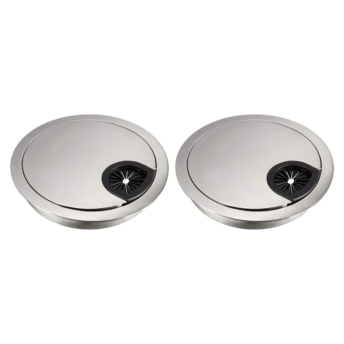 uxcell Cable Hole Cover, 3.1Inch/80mm Zinc Alloy Desk Wire Cord Cable ...