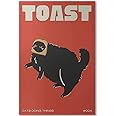 Amazon.com: Trendy Black Cat Canvas Wall Art Funny Toast Cat Poster Cat ...