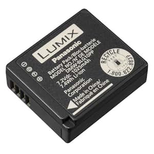 Panasonic Lumix Li-Ion Battery Pack (7.2V, 1025mAh) Black (DMWBLG10 ...