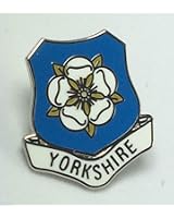 Traditional Yorkshire Rose County Flag Pin Badge: Amazon.co.uk: Clothing