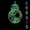 Huiyuan 3d Lamp Star War Fuwa Force Awaken Bb-8 Night 7 Color Change ...