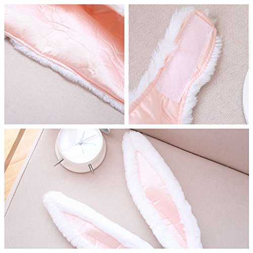 Plush Bunny Ears Hood - Alice-in-Wonderland.net shop