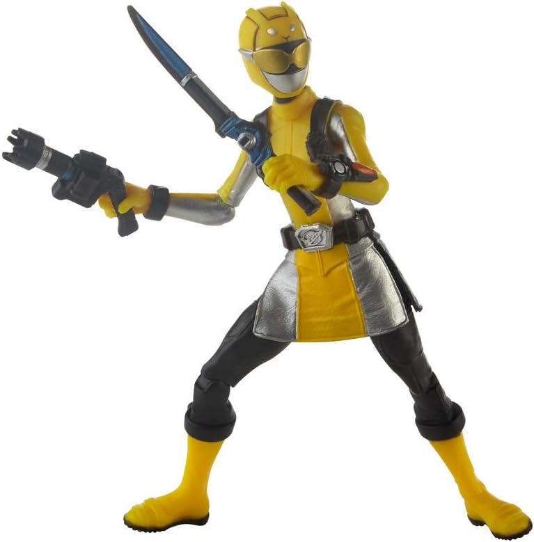 Power Rangers Beast Morphers Yellow Ranger 6-inch Action Figure Toy ...