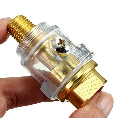 Beduan Automatic Mini In- Line Oiler, 1/4" NPT,Oil Lubricator for Air ...