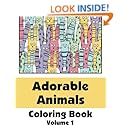 Adorable Animals Coloring Book (Art-Filled Fun Coloring Books) (Volume ...