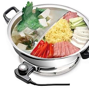 Amazon.com: Yongxing Electric Hot Pot with Divider JH-160B-30cm ...