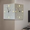 Amazon.com: TopCity Double Sided Corner Clock 12inch Led Wall Clock ...