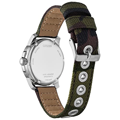 Reloj Citizen Eco-Drive Weekender Garrison Field para hombre en acero ...