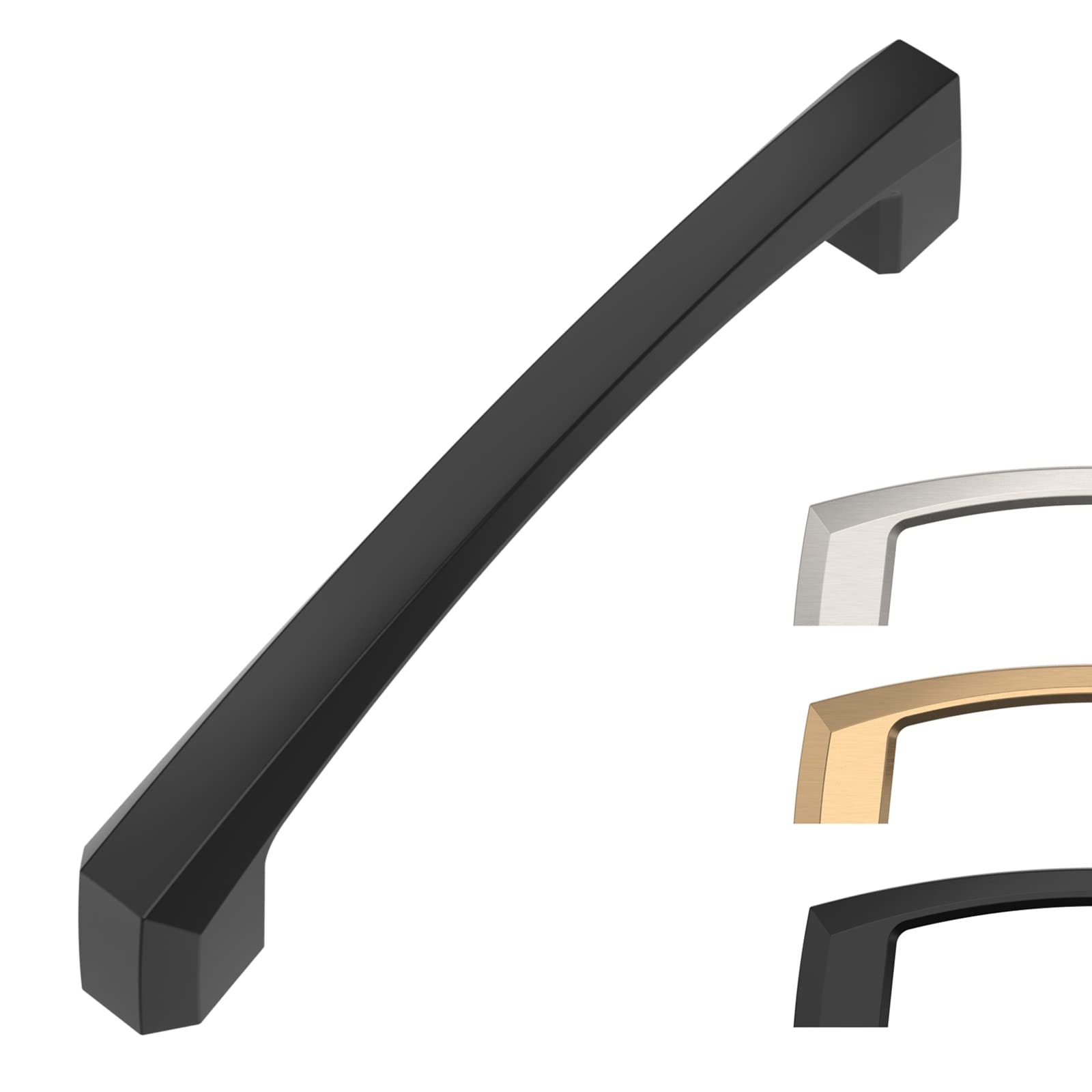 AOOTOCH 10 Pack 4 Inch Matte Black Cabinet Pulls Kitchen Cabinet ...