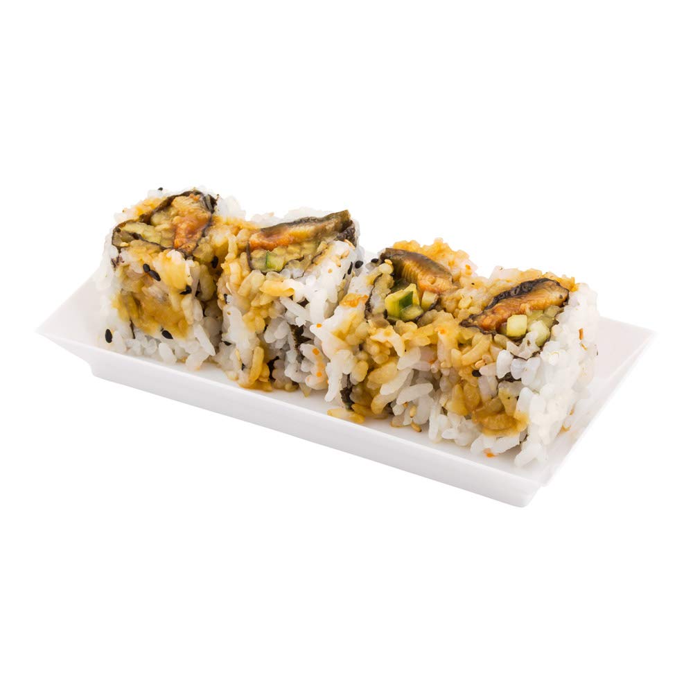 Restaurantware 5 x 2.5 Inch Mini Tasting Plates 20 Disposable Rectangle ...