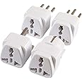 Amazon.com: European Travel Adapter Plug Set – Pack of 4 Universal USA to Europe Outlet Adapters ...
