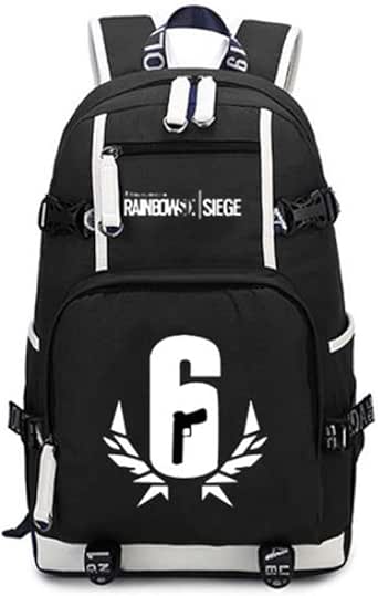Rainbow Six Siege Backpack Bag Cosplay School Black Oxford Cloth Bag ...
