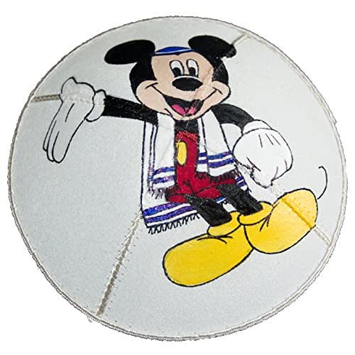 Amazon.com: Hand-painted Kippah (Yarmulke) fits a Jewish Mickey Mouse ...