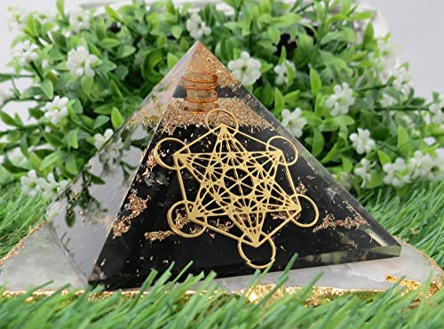 Large Orgone Pyramid | Shungite Pyramid Crystal | Metatron Cube ...