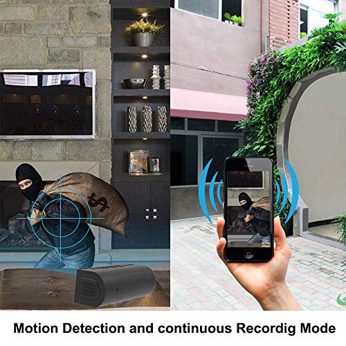 Hidden Camera WiFi Alarm Clock,FUVISION Wireless Speaker Covert Camera ...