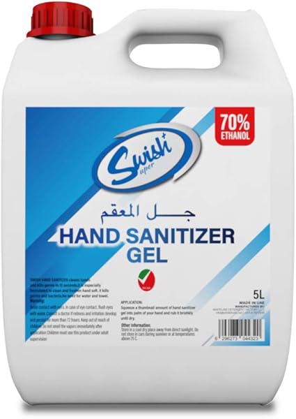 جل معقم لليدين 5 لتر من سويش: Amazon.ae