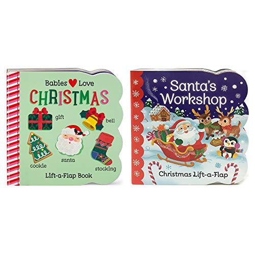 Amazon.com: 2 Pack Christmas Lift-a-Flap Board Books (Chunky Lift a ...