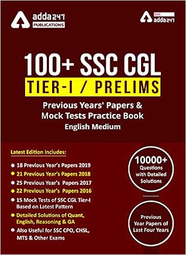 SSC CGL Previous Year Question Papers with Solution pdf Book