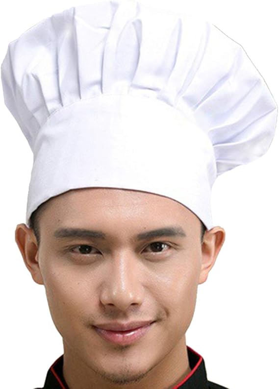 Hyzrz Chef Hat Adult Adjustable Elastic Baker Kitchen Cooking Chef Cap ...