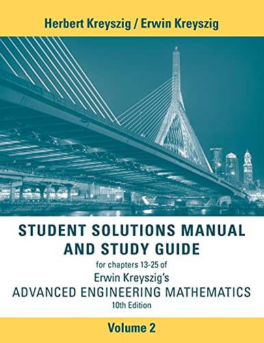Student Solutions Manual Advanced Engineering Mathematics, Volume 2 ...