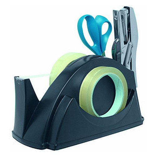 Großer schwerer Tischabroller, Klebebandabroller Profi mit Extrafach ...