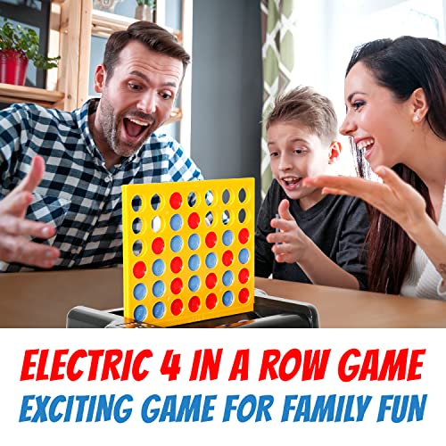 4 in A Row Connect Game, Link 4 to Score Electric Board Game | Line Up ...