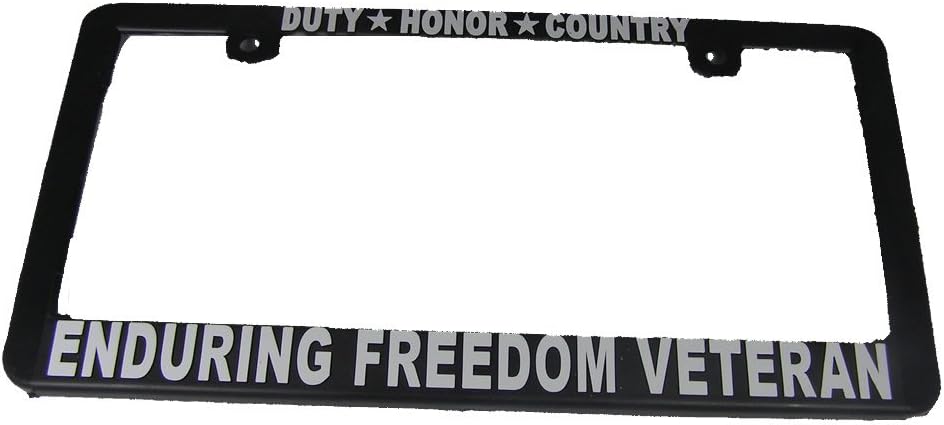 Amazon.com : OPERATION ENDURING FREEDOM License Plate Frame - Veteran ...