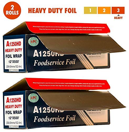 Heavy Duty Aluminum Foil, 12 Inches X 500 Feet, Commercial Industry ...
